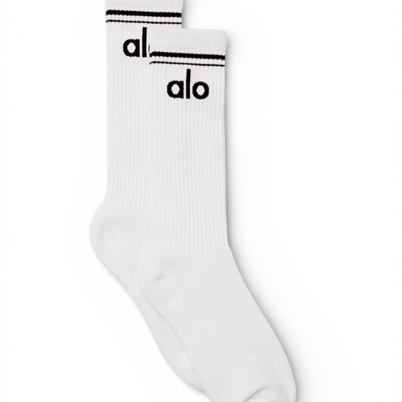 ALO Yoga | Accessories | New Alo Socks White M Unisex Pair | Poshmark